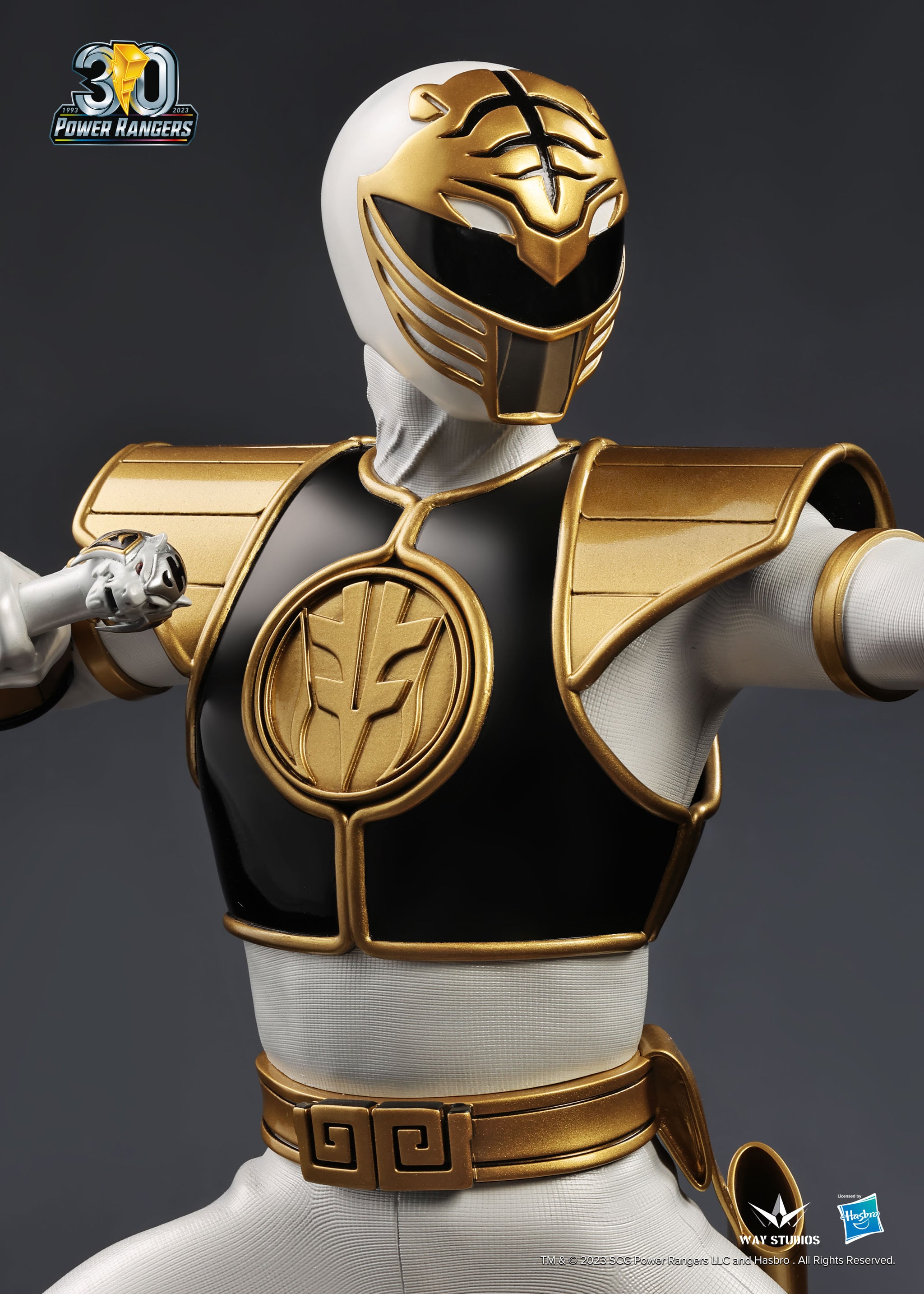 POWER RANGERS SERIES WHITE RANGER 1/4 FULL-BODY STATUE – WAY STUDIOS